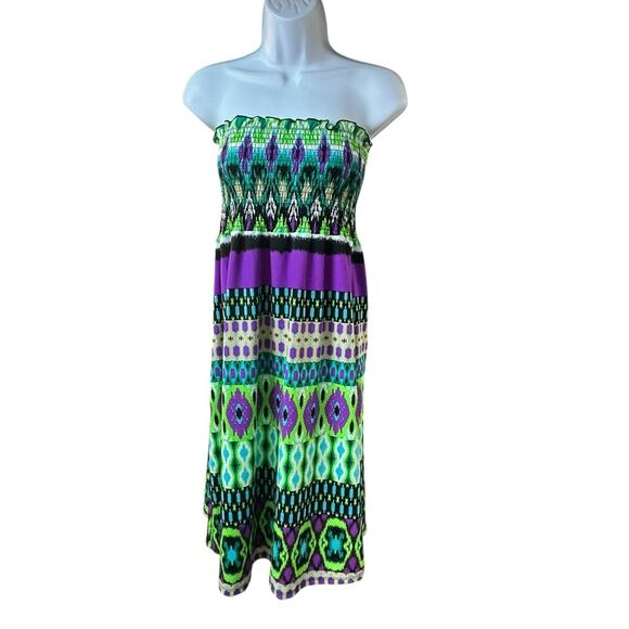 VENUS | Dresses | Venus Strapless Tube Top Dress Multicolored Size ...